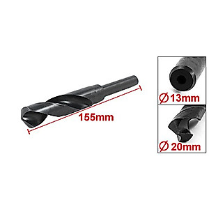 uxcell 20mm Tip Diameter HSS Twist Drill Bit 1/2" Straight Shank Drilling Hole Tool