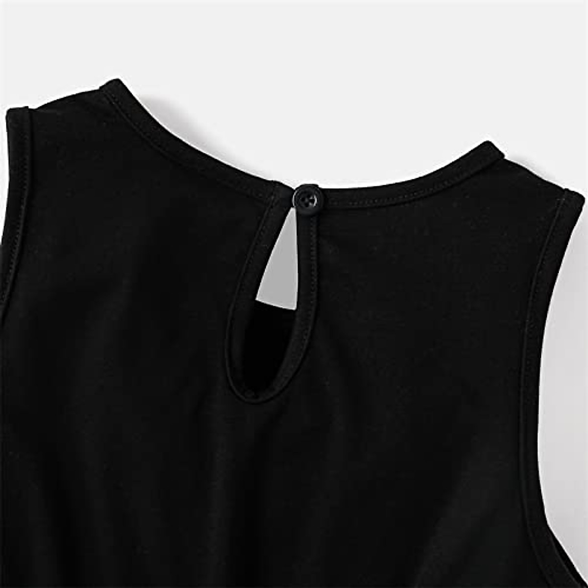 L.O.L. Surprise! Kids Girls Sleeveless Doll Print Romper Kids Elastic Waist One Piece Shorts Jumpsuit Black 9-10 Years