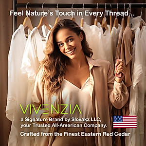 Vivenzia Cedar Blocks for Clothes Storage -40 Planks- Aromatic Cedar Blocks for Closet, Cedar Planks for Closets