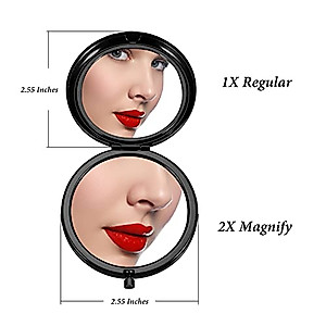 Sophauteem Daughter Gift Compact Mirror from Mom Dad Bride Makeup Mirror for Her Teen Girls Daughter in Law Unique Wedding Birthday Valentines Day Graduation Christmas Mother's Day Stocking Stuffers