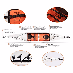 Oru Kayak Foldable Kayak Haven TT | for 1 or 2 People - Stable, Durable, Lightweight - Lake and River Kayaks - Beginner, Intermediate - Size (Unfolded): 16'1" x 33", Weight: 41 Lbs