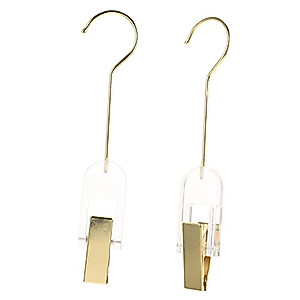 HANABASS 2pcs Coatpin Multipurpose Hanger Skirt Hangers Scarf Hangers for Closet Hat Hangers Clips Laundry Hooks with Clips Underwear Drying Rack Multi-Function Clothes Hangers Closet Hook