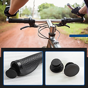 Create idea 10PCS Bike Handlebar Bar End Plugs Bicycle End Caps Plastic End Plugs for Road Bike Mountain Bike BMX Black 22mm Bicycle Replacement Accessories