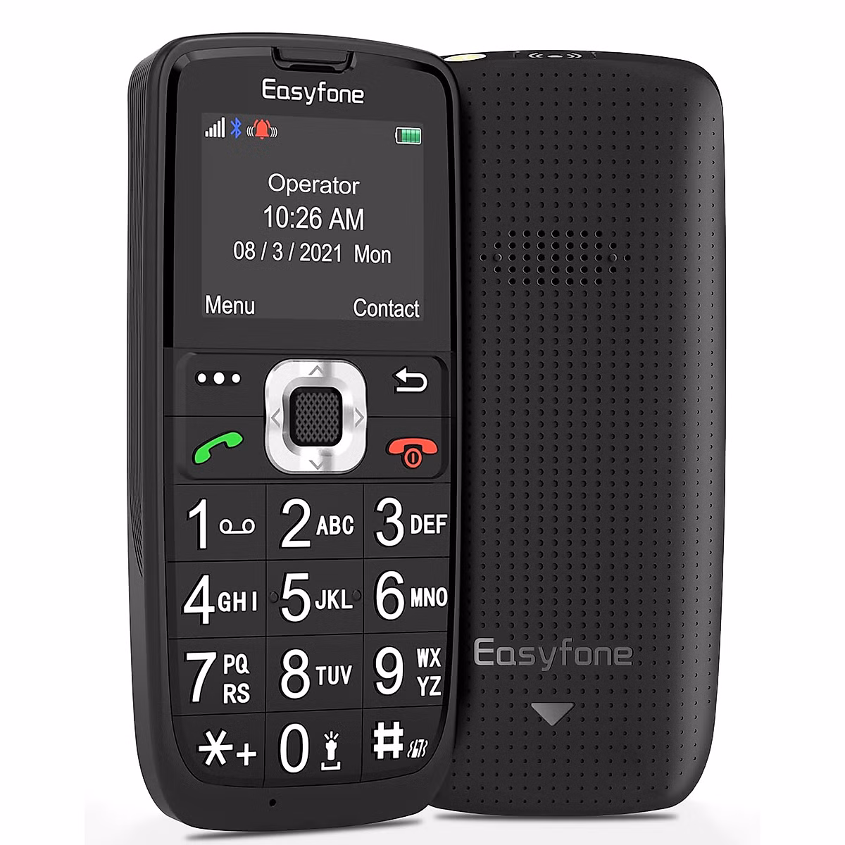 Easyfone Prime-A6 4G Unlocked Big Button Cell Phone for Seniors | Easy-to-Use | Clear Sound | SOS Button | SIM Card Included | Convenient Charging Dock
