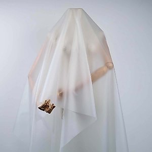 4mil Thickness Frosted TPU Fabric Matte Translucent Film Windproof Waterproof Raincoat Dress Creative Designer's Fabric 54 Inches Wide - 1 Yard Folded
