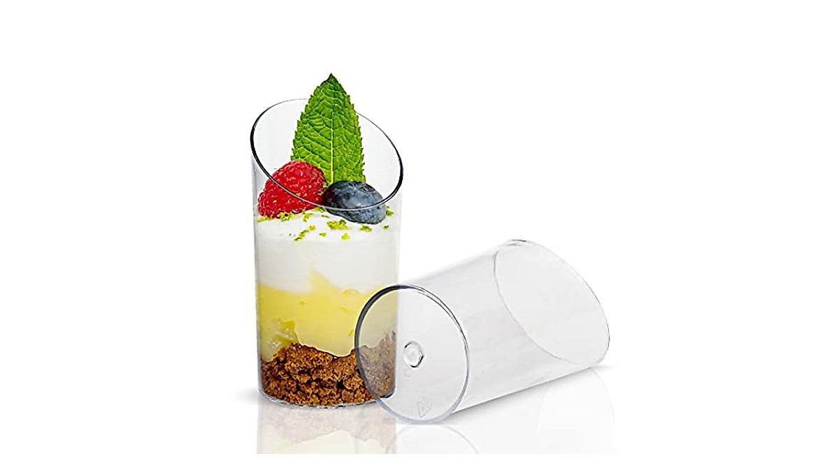 Zezzxu 50 Pack Mini Dessert Cups for Events and Parties