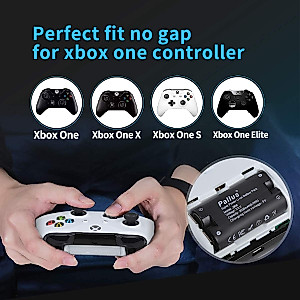 Pallus Lithium Xbox Controller Battery Pack Compatible for Xbox Series X|S/Xbox One/Xbox One S/Xbox One X Wireless Controller, 1 Pack 6000mWh Li-Ion Rechargeable Xbox Controller Battery Pack
