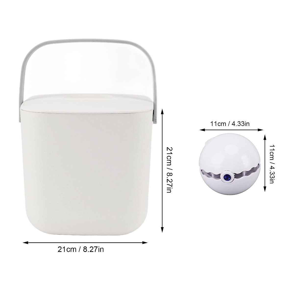 Countertop Dishwasher, 18W Portable Dishwasher with 5L Built in Water, Turbine Mini Washing Machine for Home, Business, Travel, College Room, RV (White)