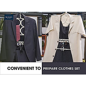 KLEAFS - Handmade Scarf Hangers for Closet with Hook for Bulky Scarf, Space-Saving Scarf Organizer, Scarf Storage Classical Lifestyle, Hijab Hangers (Beige - 8 Rings, 2 Ellipse)