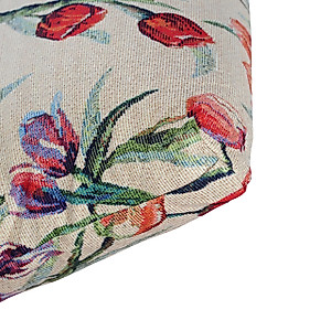 Makimoo Set of 2 Outdoor Dining Chair Cushions, Patio Seating Cushions, 38x18x4.5 inch, for Garden Patio Furniture (Tulip)