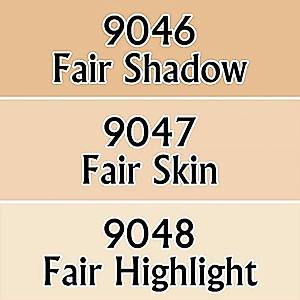 Reaper Fair Skin Tones, 3 Master Series Paint 1/2 Ounce Dropper Bottles, 09716