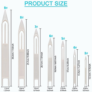 Net Repair Kit Needle - 7PCS Plastic Fishing Netting Needle Shuttles Set Fishing Line Repair Netting Needle Cast Nets for Fishing Size 3 4 5 6 7 8 9