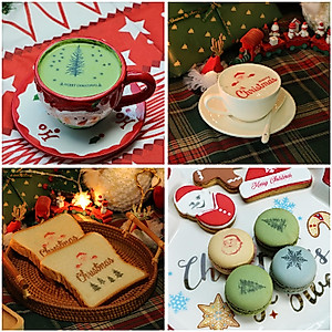 EVEBOT Handheld Food PrintPen Portable Mini Coffee PrintPen Latte Art Macaron Cookie DIY Design PrintPen, Christmas Gifts Bluetooth 4.2 - Brown, Red and Black 3PCS Colors