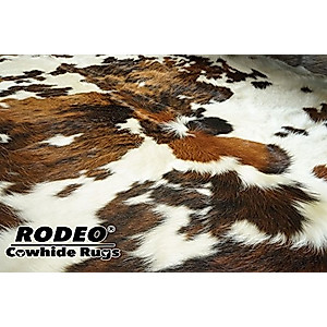 rodeo Superior Tricolor Cowhides Rug Size 6x7 ft TC 6X7