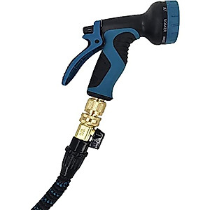 SHOWNEW Garden Hose Quick Connector Male Hose End Adapters Solid Brass 3/4 inch GHT Thread Water Hose Fitting Repair Replacement, Male Only, Pack of 8