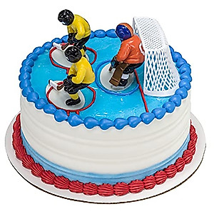Hockey FaceOff DecoSet Cake Decoration