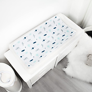 Changing Pad Liner Quilted Waterproof, Baby Changing Pad, Changing Table Pads, Anti Slip & Washable Baby Changing Mat, 27" x 14", 3 Pack