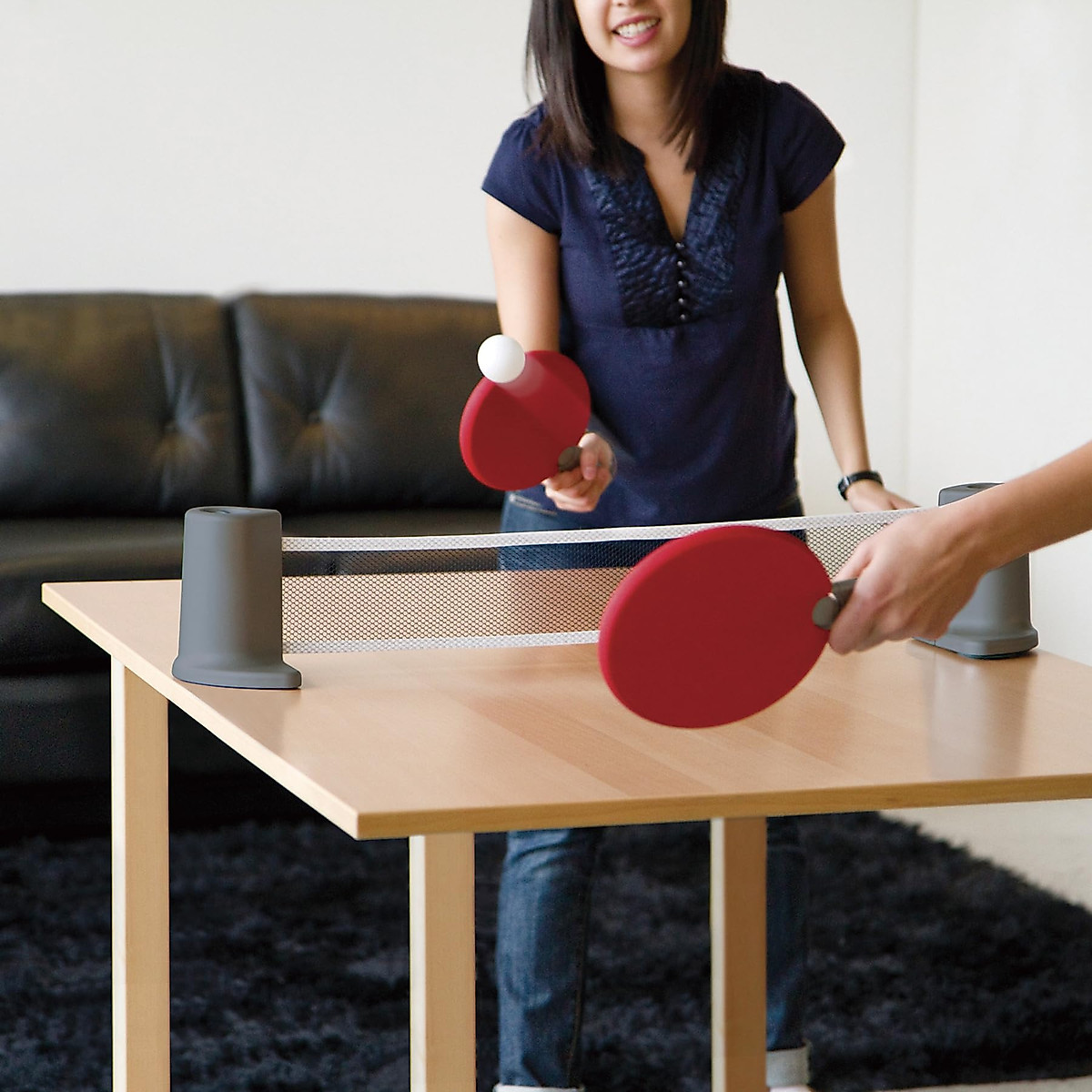 Pongo Table Tennis Set Red/Charcoal