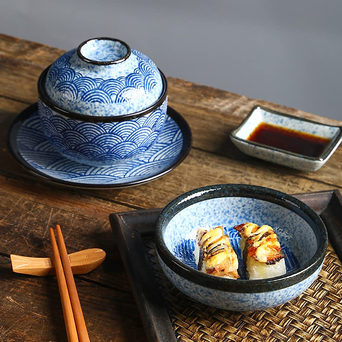 Kichvoe 1 Set Ceramic Stew Pot Steam Rice Bowl Instant Noodles Bowl Japanese Soup Bowl Japanese Miso Bowls Bowl Soup Pho Rice Ramen Household Cubilose Bowl Bibimbap Bowl Cheese Ceramics