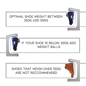 Zinco Floating Shoe Display - Levitating Shoe Display - Floating Sneaker Display - 6 LED Colors - Shoe Floating Display - Floating Shoe - Magnetic Shoe Display - Levitation Display 360 Rotation