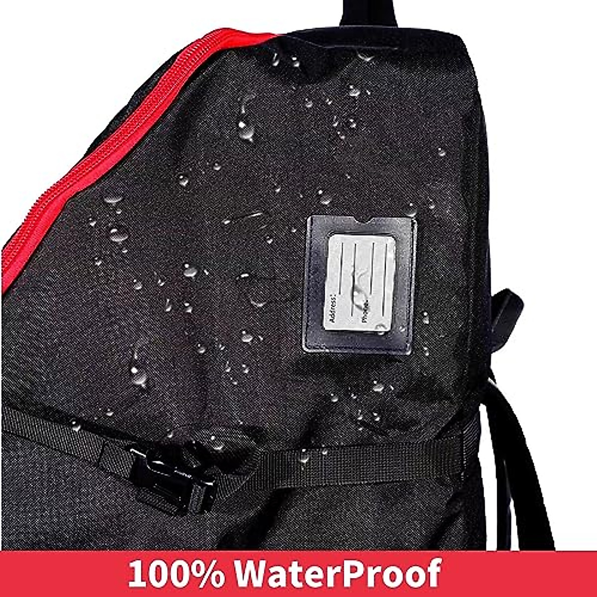 WEXIO Padded Car Seat Bags for Air Travel，Waterproof Infant Carseat Bag for Airport， fit for Evenflo Maxi Cosi Britax Graco Chicco Cybex Diono Nuna Peg Doona (Black and Gray)