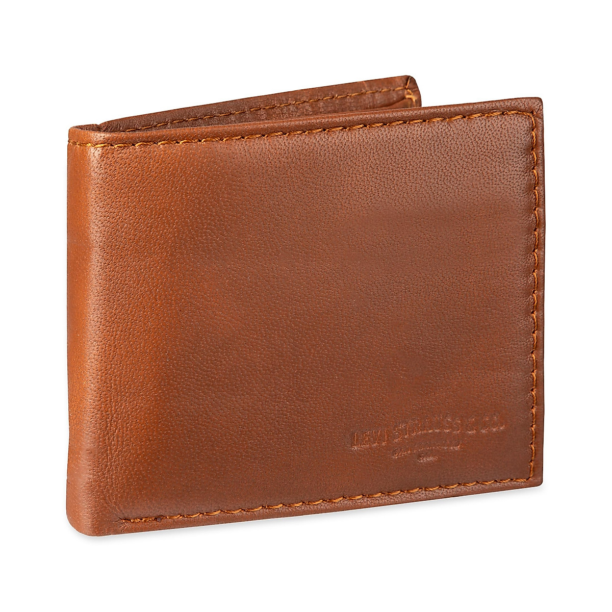 Levi's Men's Extra Capacity Slimfold Wallet, Tan Travel, One Size