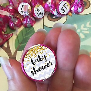 180 Baby Shower Chocolate Drops Labels - Kisses Candy Stickers,Baby Shower Favors, Baby Shower Party Supplies Baby Shower Favors for Boys, 0.75 Inches.