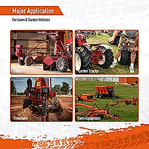 HALBERD Set of 2 15x6.00-6 Tractor Tires Lawn Mower Garden Tires 4PR Great Traction for Garden Tractors Riding Mower Golf Cart Excavators