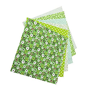 Quilting Fabric Squares 7pcs Cotton Fabric Non Woven Fabric for Crafts Quilted Fabric Linen Fitted Sheet Floral Bedsheets Floral Cloth Floral Cotton Cloth Craft Fabric Scarf Felt
