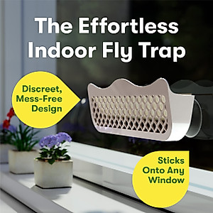 BugMD Barfly - Window Replacement Traps (6 Pack) - Window Fly Paper, Fly Trap Indoor, Window Fly Strips, Window Fly Tape, Indoor Fly Trap for Home, Fly Catcher Indoor, Indoor Fly Control