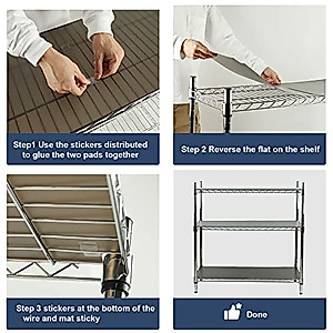 Shelf Liners for Wire Shelf Liner Shelving 14" X 36",Black Plastic Pantry Wire Rack Metal Shelf Liner for Wire Shelves Shelving Accessories Frosted Translucent