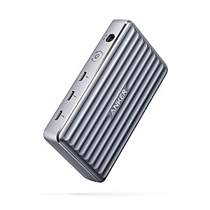 Anker PowerExpand 5-in-1 Thunderbolt 4 Mini Dock, Max 85W Charging for Laptop, Max 15W Charging for Phone, Single 8K@30Hz or Dual 4K@60Hz Display, USB 3.1 Gen 2 Port, for MacBook Pro/Air, and More