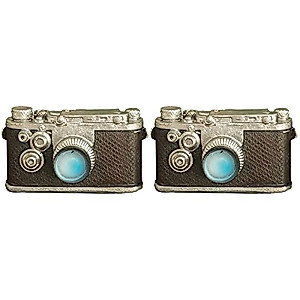 LUOZZY 2 Pcs Vintage Camera Model Camera Decorations Photography Props Camera Figurine (As Shown)