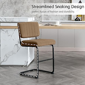 Okeysen Bar Stools Set of 2,Counter Height Bar Stools Bar Chairs,24 inch Tall Bar Stool with Back,Barstools Bar Height Set of 2,Kitchen Counter Stools Modern Velvet Bar Stools for Island Dining Party