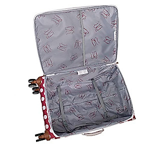 it luggage Summer Spots 26" Softside Checked 8 Wheel Lightweight, Red