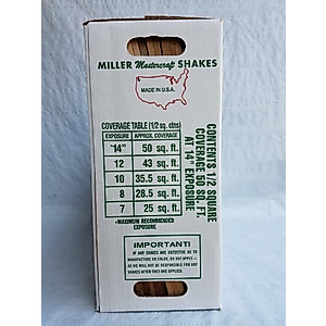 Miller Shingle 18 Inch Rebutted and Rejointed (R&R) Sanded Cedar Sidewall Shingles 1/2 Square Carton