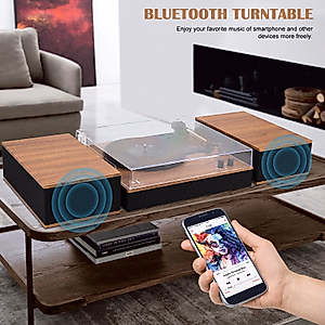 MPK Bluetooth Record Player - Vintage Style HiFi System