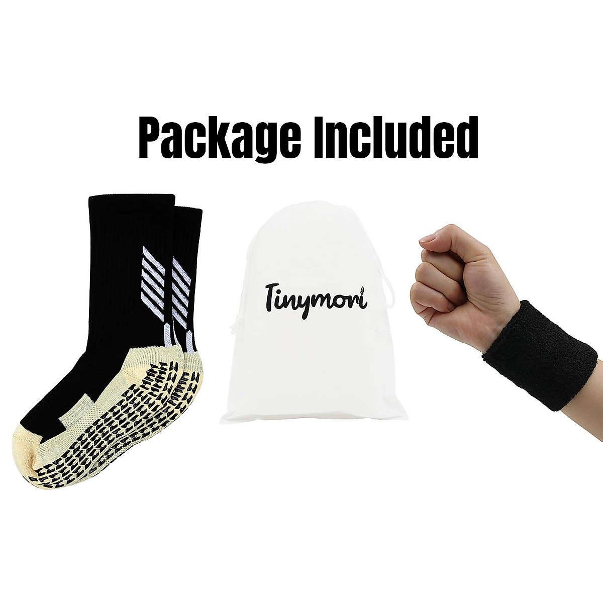 Tinymori Kids Socks Anti Slip Boys Girls Football Socks Children Non Slip Sports Socks Rubber Pads Soccer Basketball Socks Running Outdoor for Age 6-11