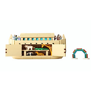 Nativity Bricks Noah's Ark Building Block Set - 976 Piece Building Block Kit for Kids and Adults - Small Toy Brick Set Christmas Stocking Stuffer (Boys and Girls Ages 12+)