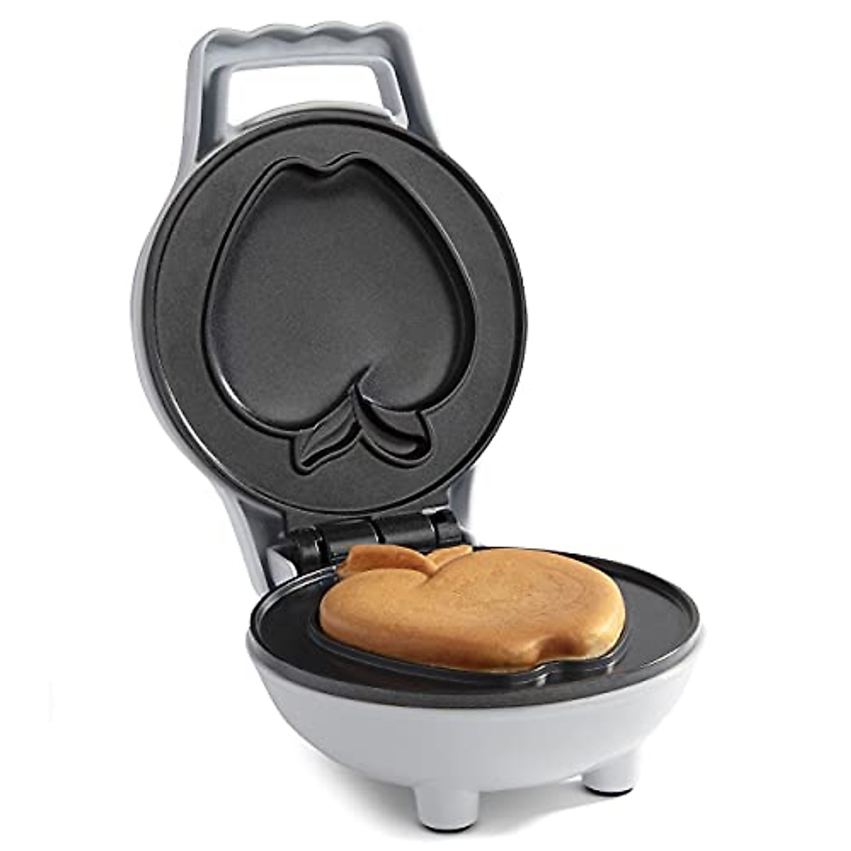 Mini Apple Waffle Maker - Make Breakfast Special for Kids or Adults w Individual 4 Inch Waffler Iron, Electric Non Stick Breakfast Kitchen Appliance, Great for College Dorms or Fun Gift