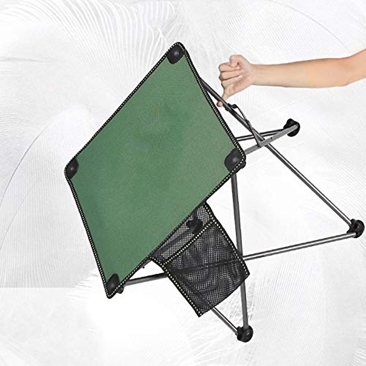 ZHYH Folding Outdoor Desk Portable Light Picnic Table Self-Driving Barbecue Tea Furniture Fishing Green Coffee Camping Table
