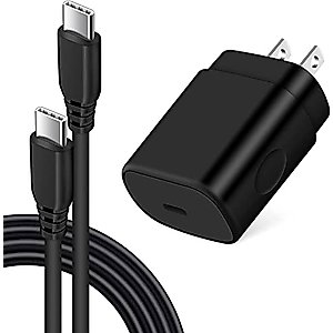 25W USB C Fast Charger Compatible for Samsung Galaxy S22/S21/S20 A13 A14 A12 A11 A04S A03S A32 A21 A22 S23 Z Fold 5 4/Z Flip 4, Pixel 7 6 Pro 6a,Fast Charger Phone Charger Type C Charger Cord