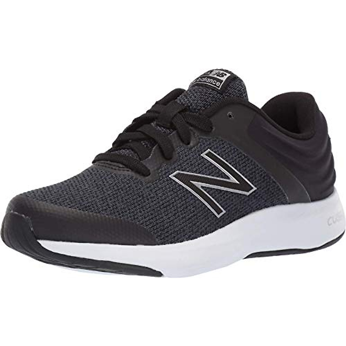 New Balance Women's Ralaxa V1 Walking Shoe, Black/Silver Metallic/White, 7 W US