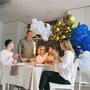 KAWKALSH 200pcs 5 Inch Dark Blue Balloons, Small Mini Latex Balloons for Party Birthday Baby Shower Anniversary Festival Arch Garland Decoration (Dark Blue)