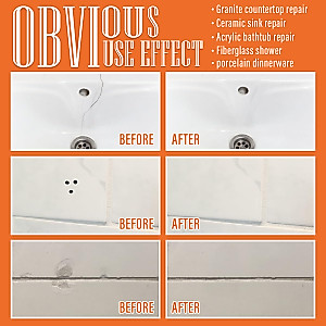 Porcelain Repair Kit White, High-Gloss Chipped Sink & Tile Repair Kit to Quickly Fix Sinks Chips and Tile Cracks with High Bond Strength, Porcelain Sink Repair Kit for Tub, Tile, Sink and Toilet