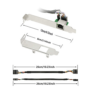 CERRXIAN Mini PCI-E Gigabit Ethernet PCI Express Network Card NIC 10/100 / 1000Mbps with Low Profile Bracket