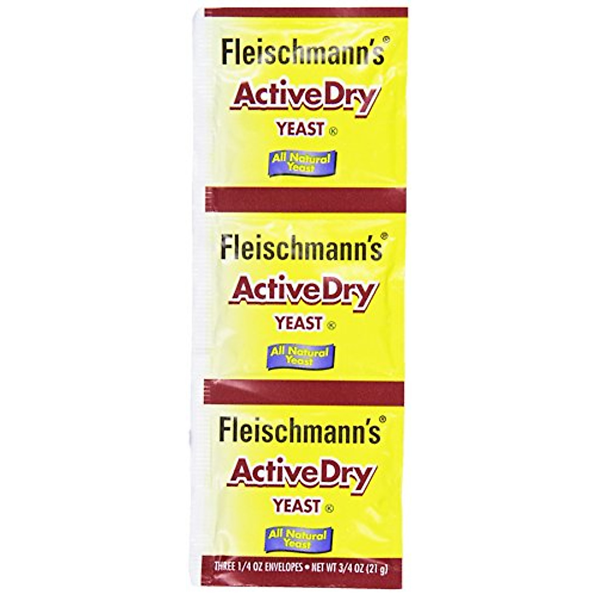 Fleischmann's Active Dry Yeast, 0.25 Ounce (Pack of 3)