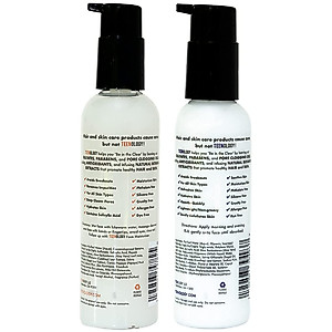 Teenology Face Cleanser and Moisturizer Bundle (Save 20%) - Avoid Breakouts Caused by Harmful Oils and Chemicals - 2 Bottles, 6 Ounce Each