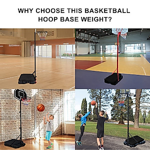 Weather-Proof Heavy Duty 600D Polyester Oxford Cloth Portable Base Anchor Weight for Basketball Hoops - Hold up to 330 lbs and 3 Windproof Buckles for Indoor and Outdoor(Hoop Base Not Included)