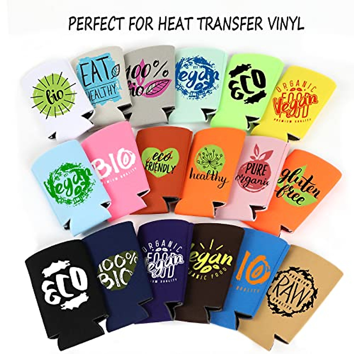 Necmuaih Slim Can Cooler Sleeves (25-Pack), 12oz Tall Skinny Insulated Foam Cotton Beer Can Cooler for White Claw, Truly, Slim Beer, Red Bull, Spiked Seltzer, Perfect for Party or BBQs.